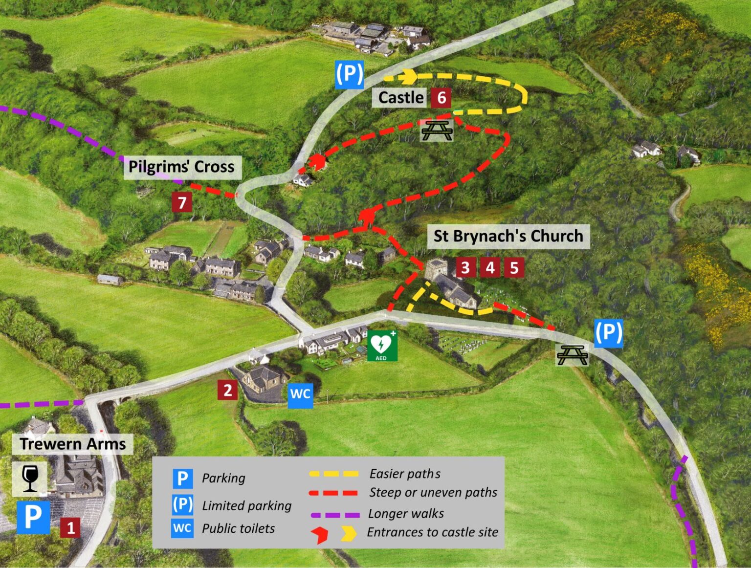 Trail guide update – Nevern Castle